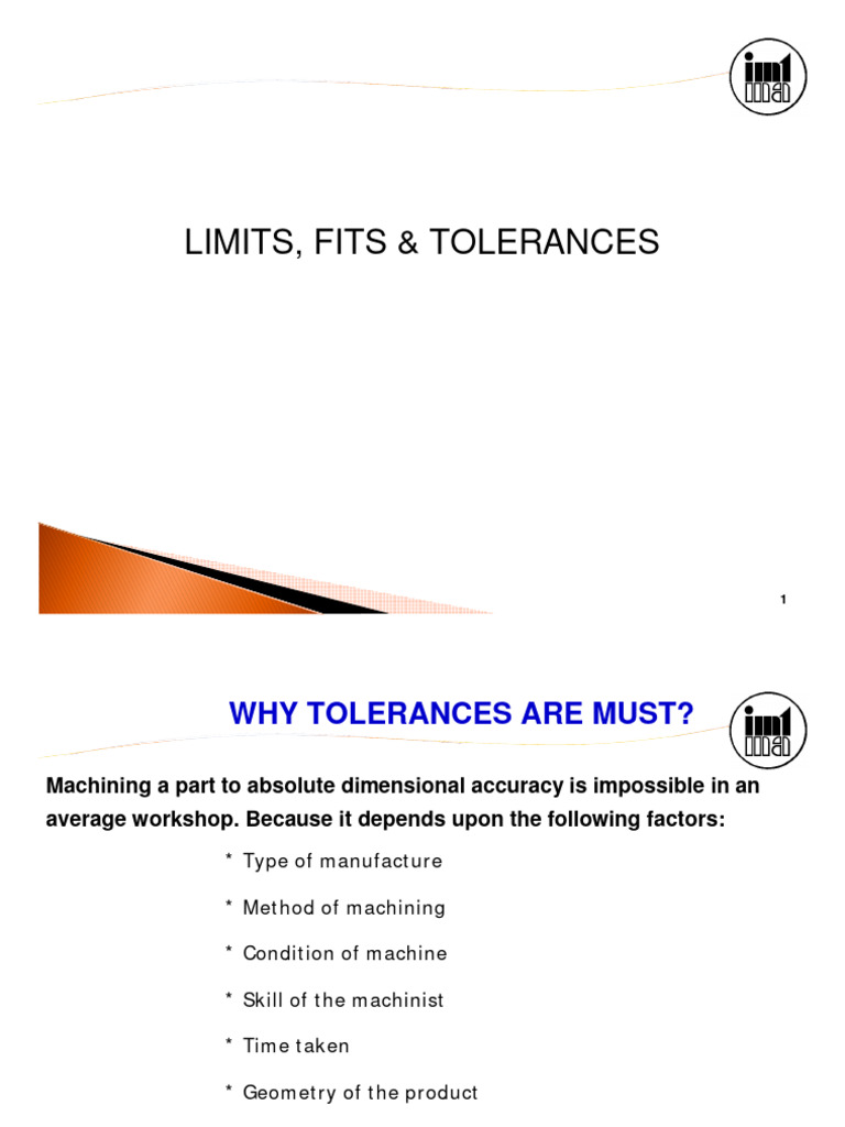 Understanding Tolerances and Fits | PDF | Engineering Tolerance | Screw