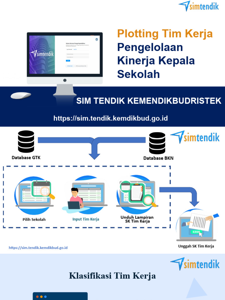 SIM Tendik Untuk Plotting Tim Kinerja | PDF