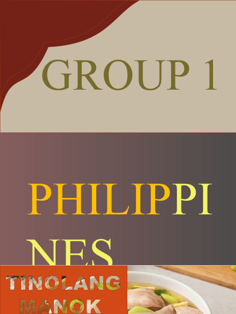 Group 1 TLE NEW | PDF | Soup | Chicken Soup