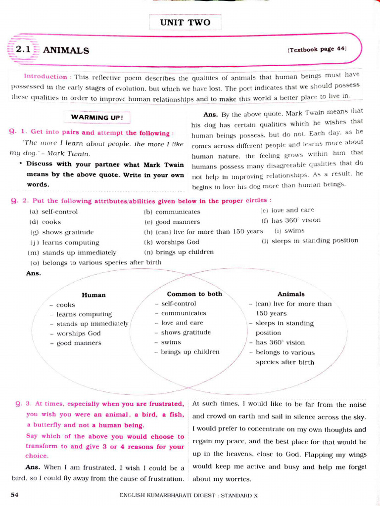 10th English Lesson 2.1 | PDF