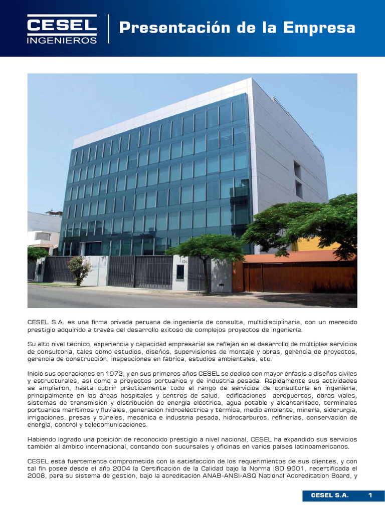Presentación de CESEL S.A. en Perú | PDF | Aeropuerto | Tránsito rápido