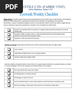 Safety Shower Checklist | PDF