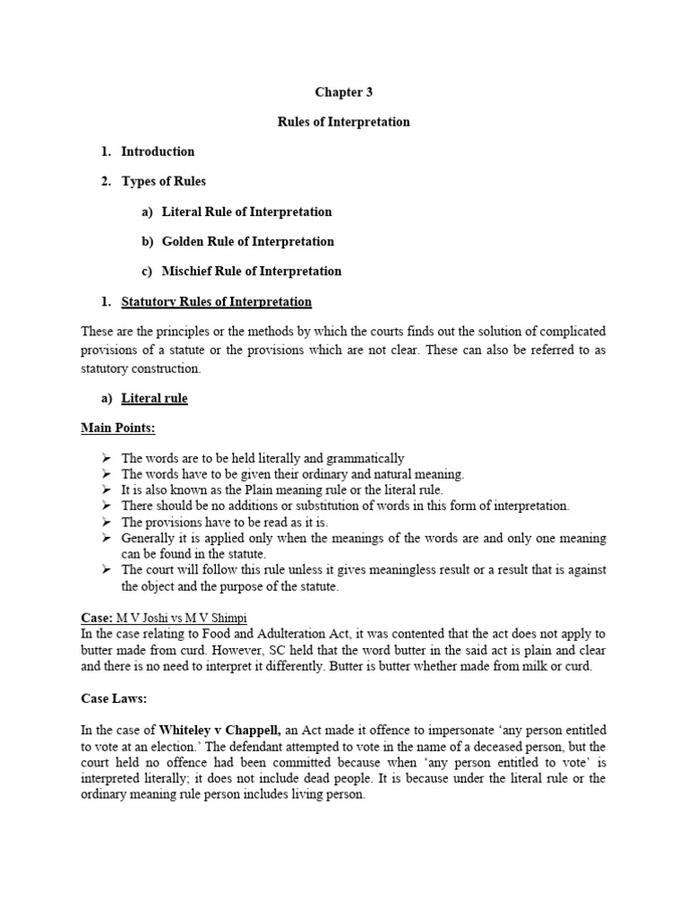 Legal Interpretation Methods | PDF | Plain Meaning Rule | Justice
