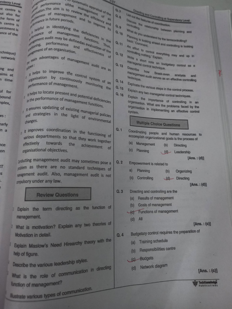 3rd chapter MANAGEMENT | PDF | Leadership | Social Psychology