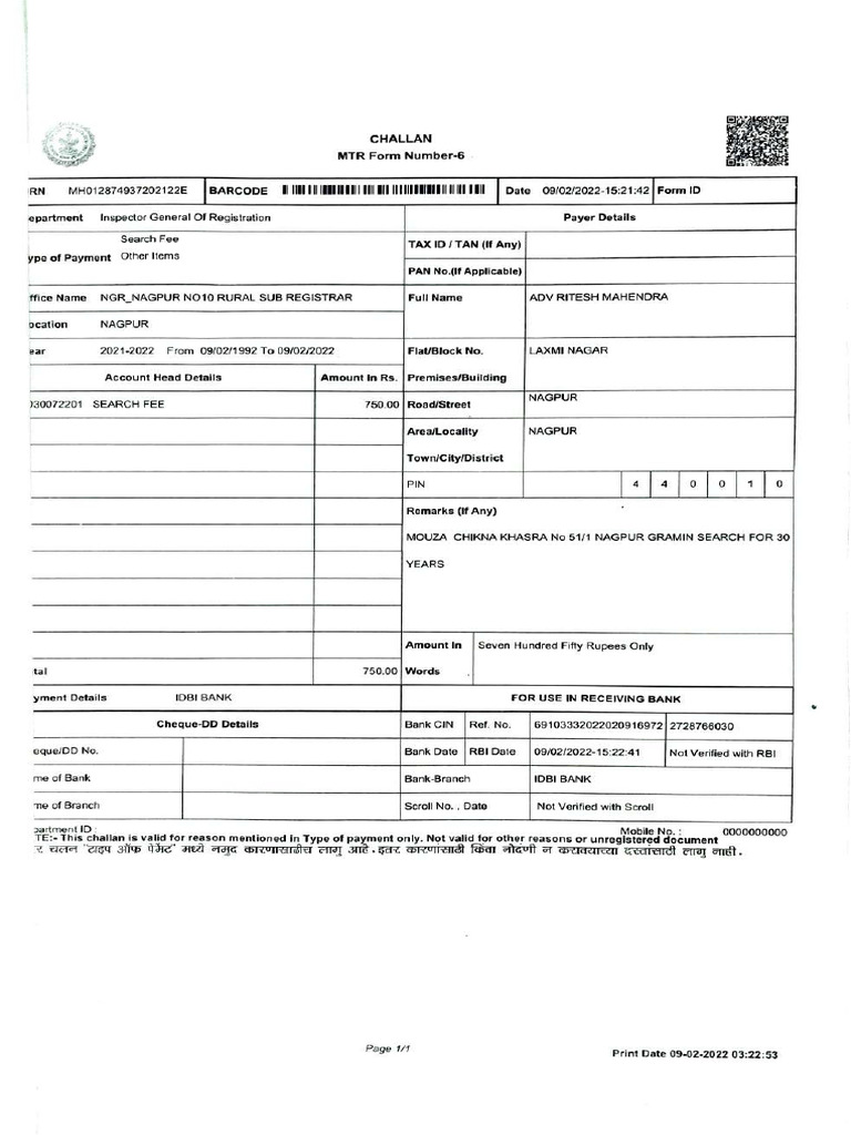 Legal Title Report for Agricultural Land | PDF