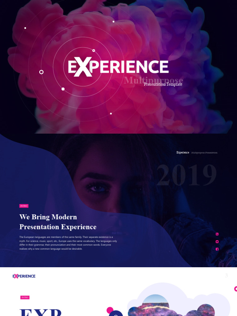 Experience Multipurpose PowerPoint Template | PDF | Linguistics | Human ...
