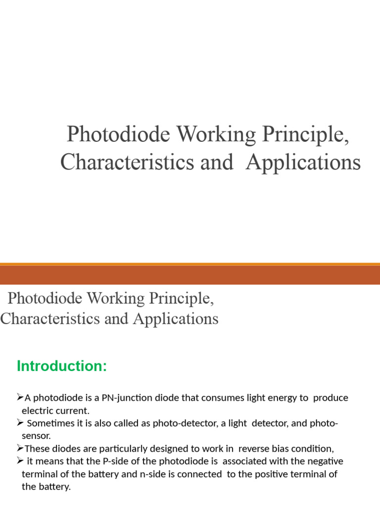 Photodiode | PDF | Diode | P–N Junction