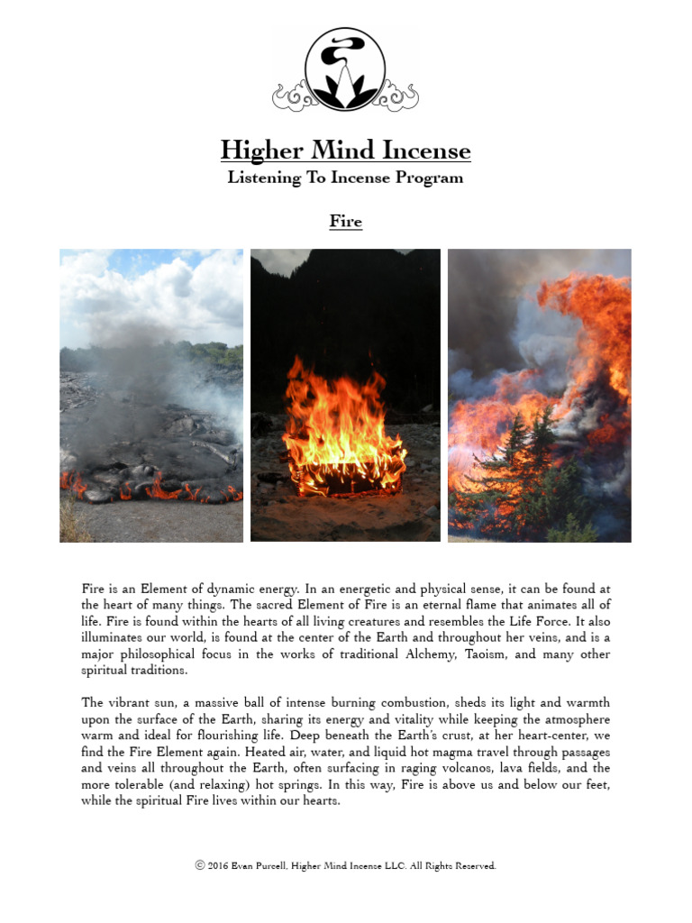 Elements of Incense Fire | PDF | Fires | Meditation