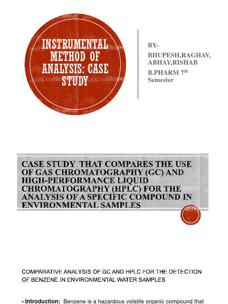 IMA case study | PDF | Gas Chromatography | High Performance Liquid ...