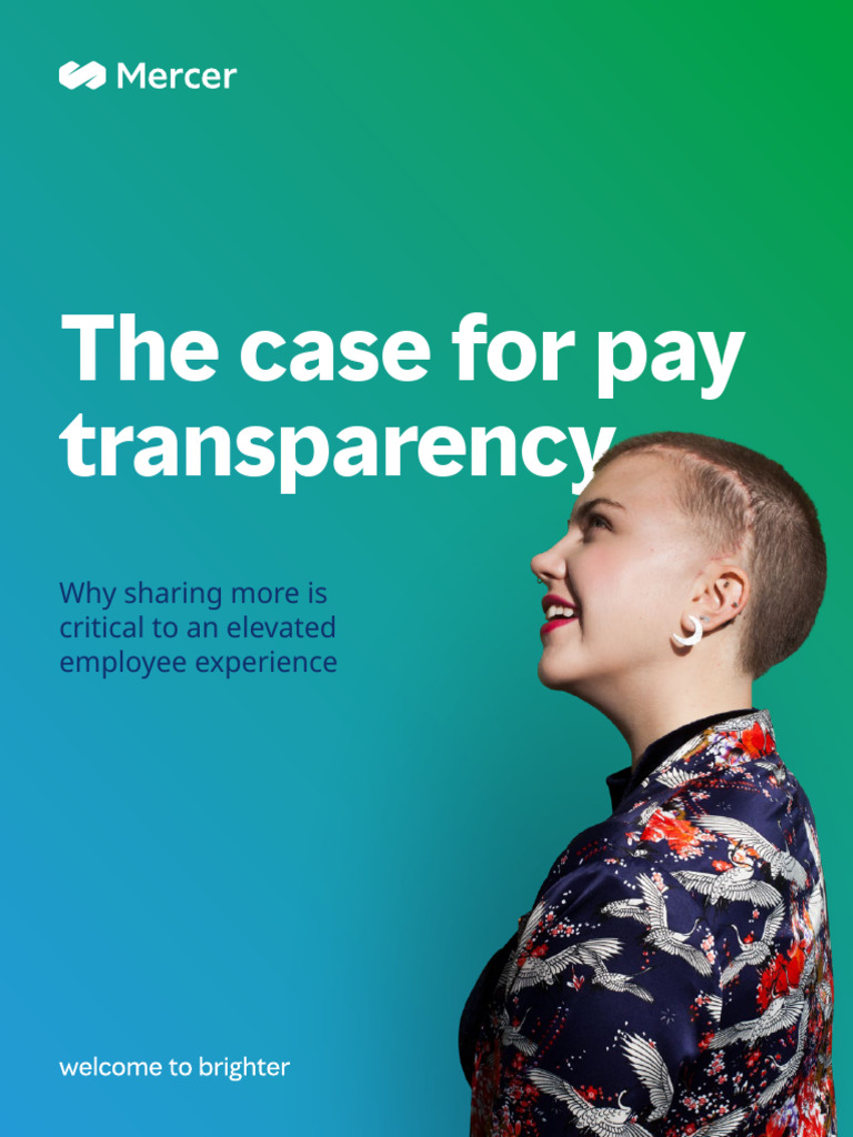 Us 2020 The Case For Pay Transparency | PDF | Employment | Equal Pay ...