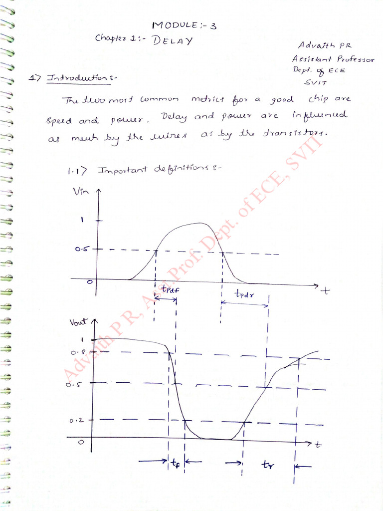 Vlsi Design m 3 Notes Water Marked | PDF