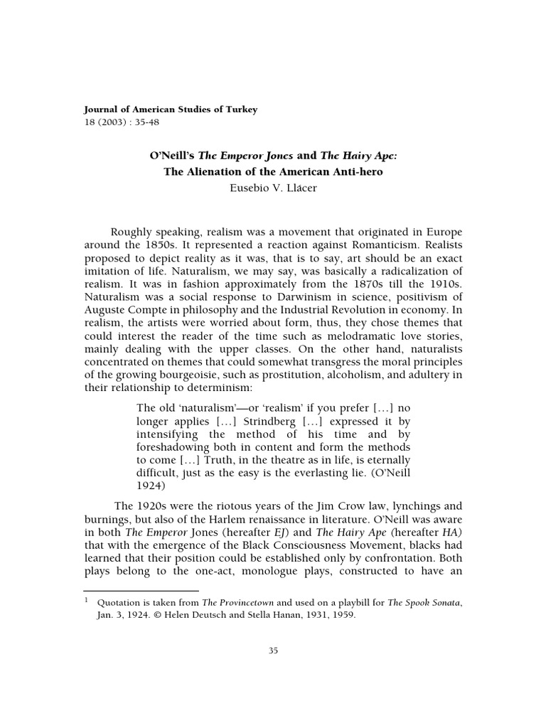 Eugene O'Neill | PDF | Realism (Arts) | Eugene O'neill