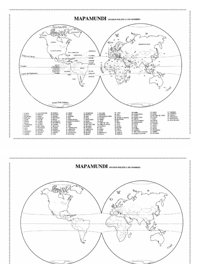 Mapamundi Repetido | PDF