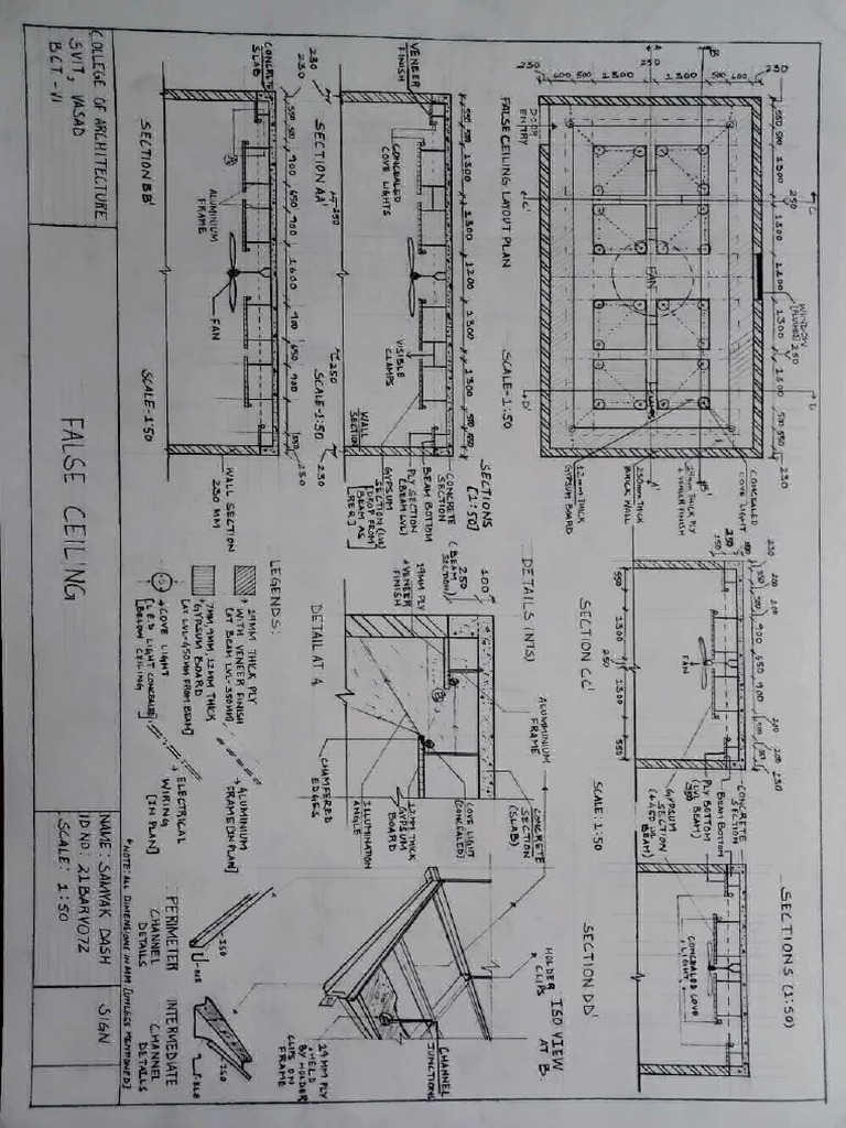 False Ceiling | PDF | Building Engineering | Architectural Elements