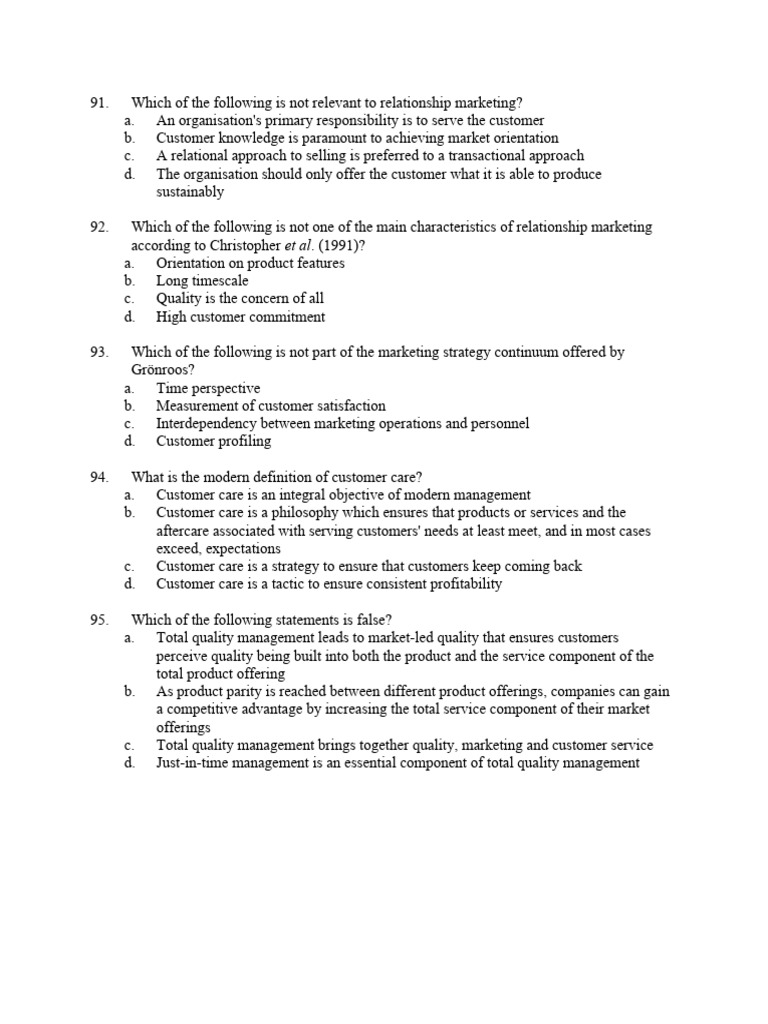 Sales Management Final Review | PDF | Sales | Customer Relationship ...