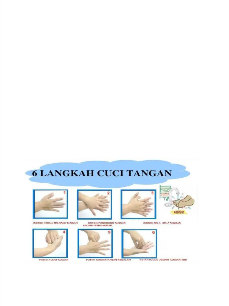 PDF 6 Langkah Cuci Tangan | PDF
