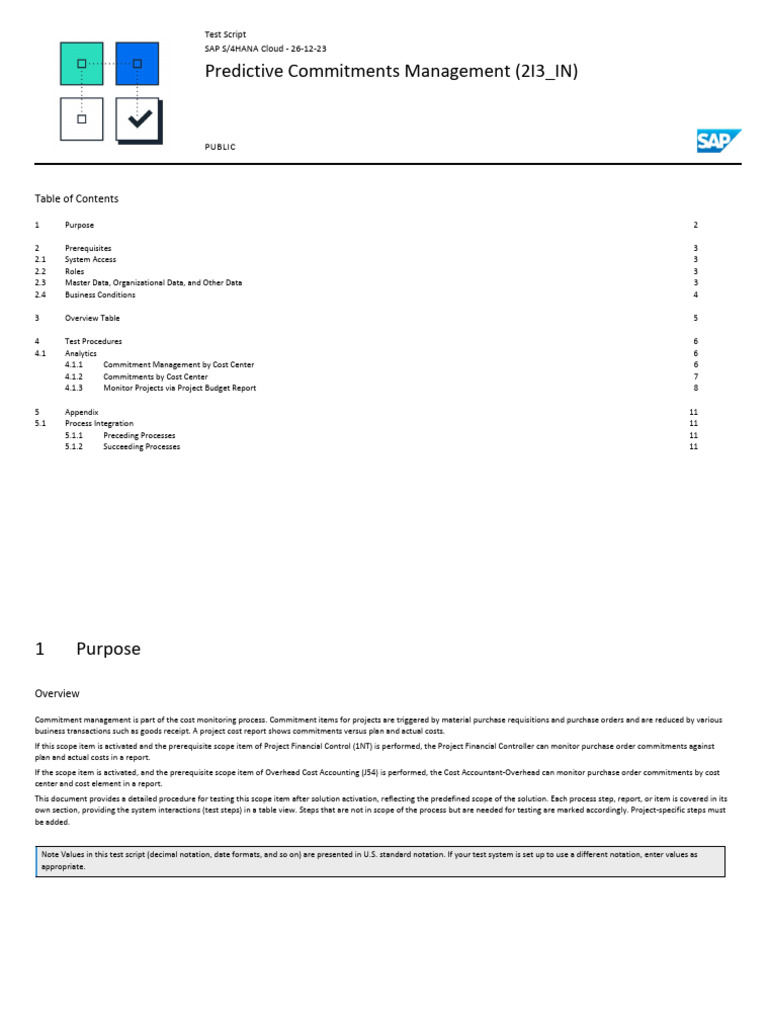 SAP Predictive Commitments Guide | PDF | System | Cloud Computing