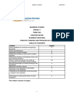 Creative Thinking in Business Studies 11 | PDF | Creativity | Thought