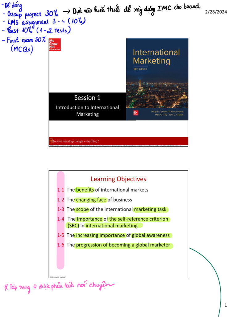 Session 1 Handout | PDF | Marketing | Risk