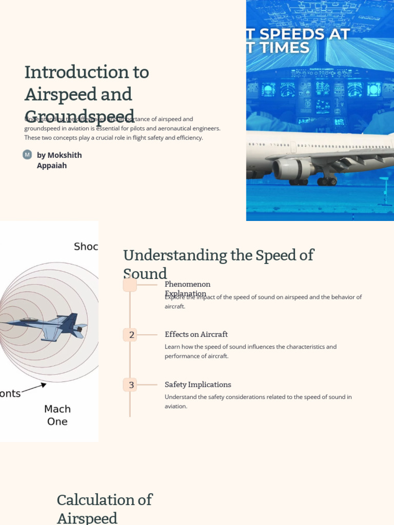 A Guide to Airspeed vs. Groundspeed | PDF | Airspeed | Flight