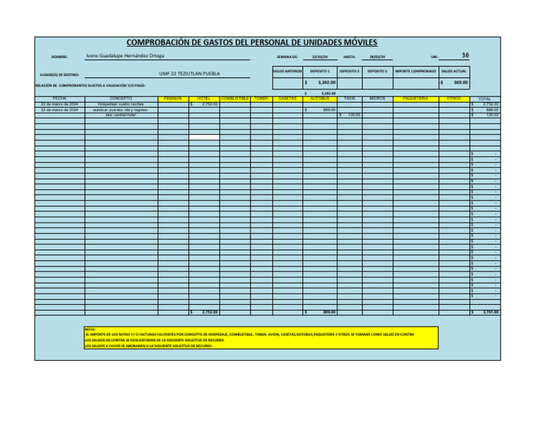 Comprobación. Pue - Um36. 22 Marzo. 24 | PDF | Transporte