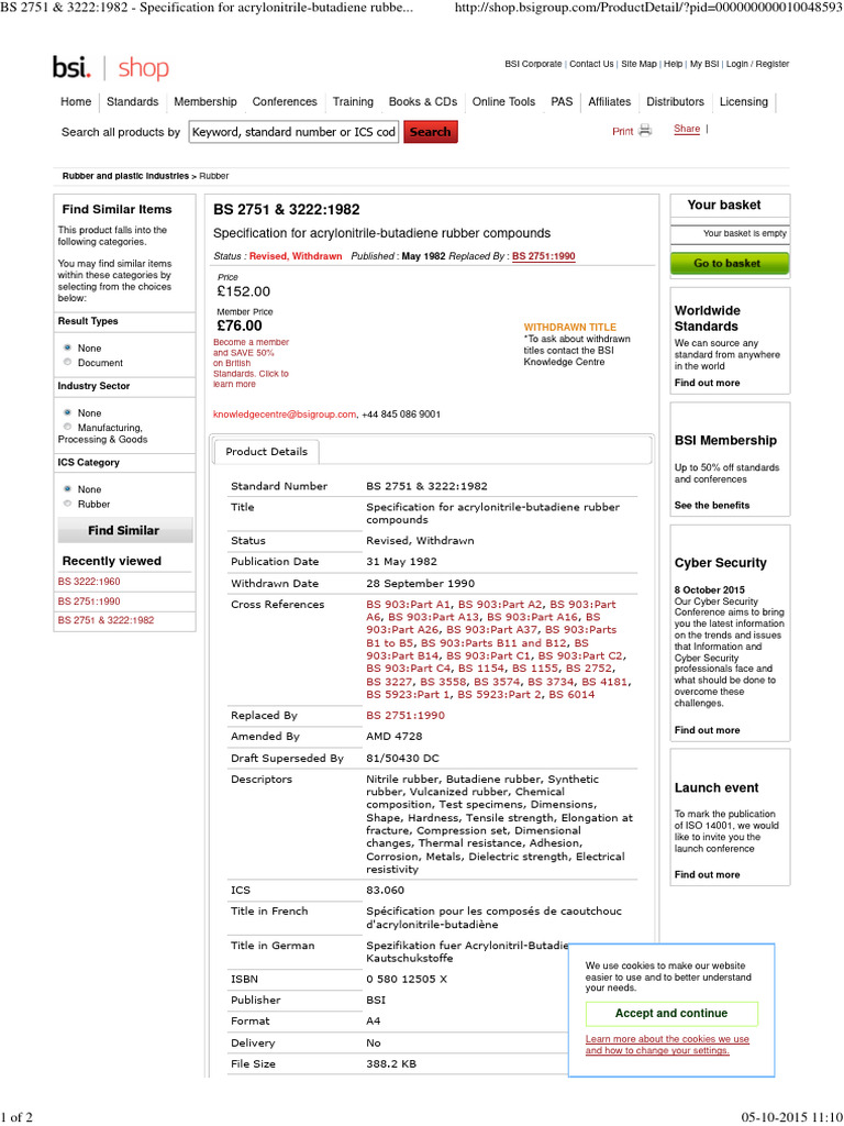 BS 2751:1990 Specification Overview | PDF | Building Engineering ...