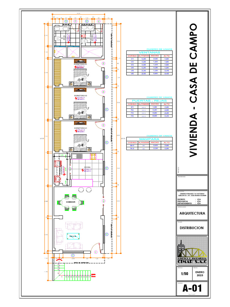Planta de Casa de Campo 5x17 | PDF