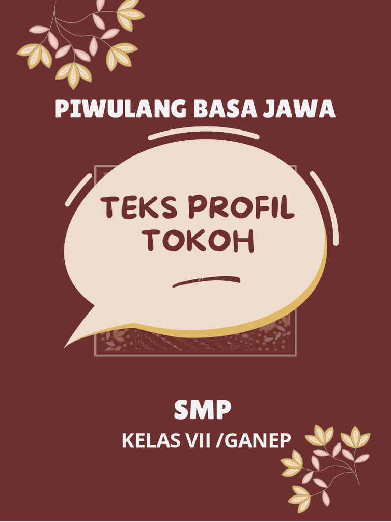 Teks Profil Tokoh | PDF