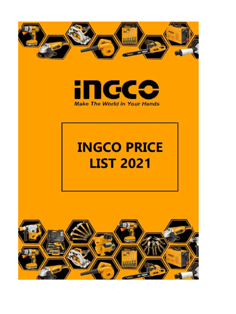 Ingco Lithium-Ion Power Tools Overview | PDF | Drill | Battery Charger