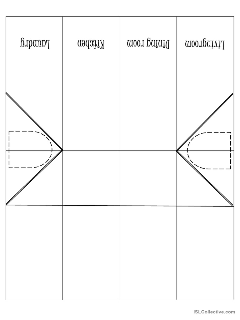 Parts of the House Coloring Worksheet | PDF