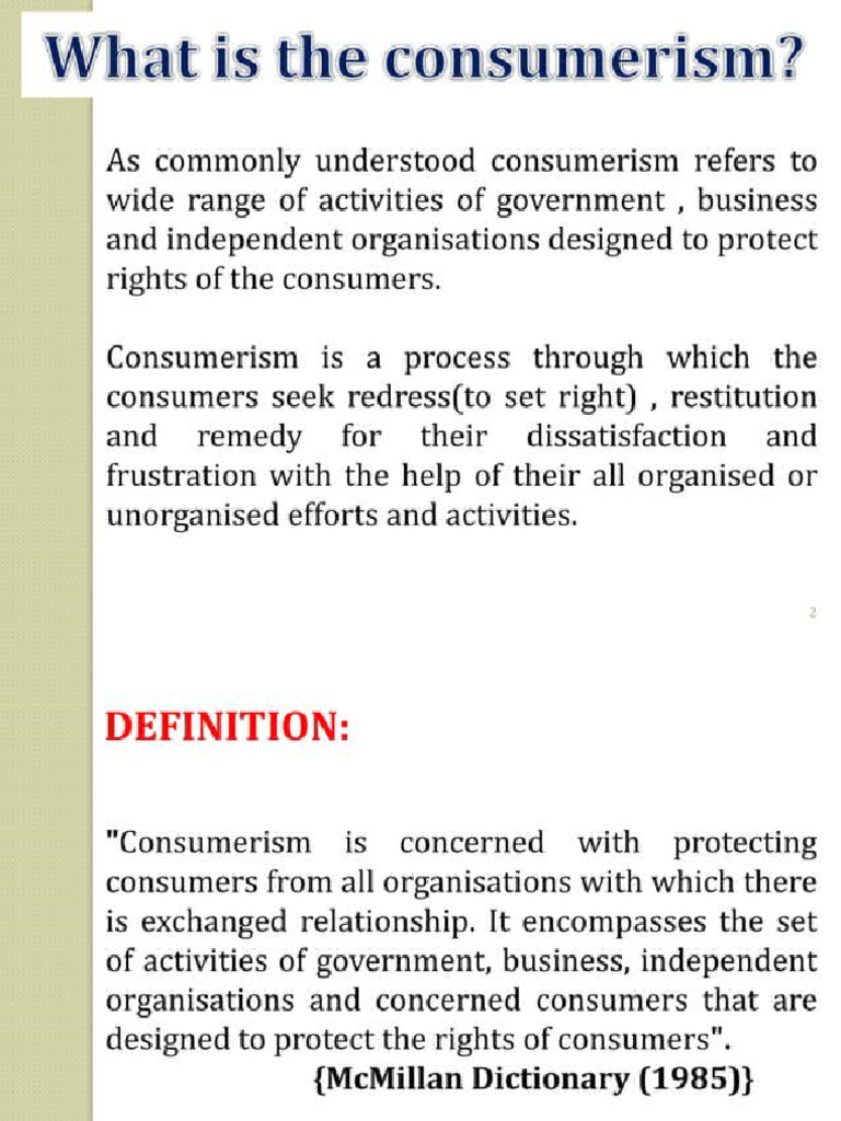 Consumerism | PDF
