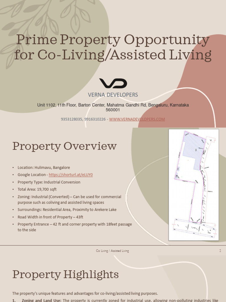 Prime Property Opportunity For Co-Living | PDF | Hospital | Economies