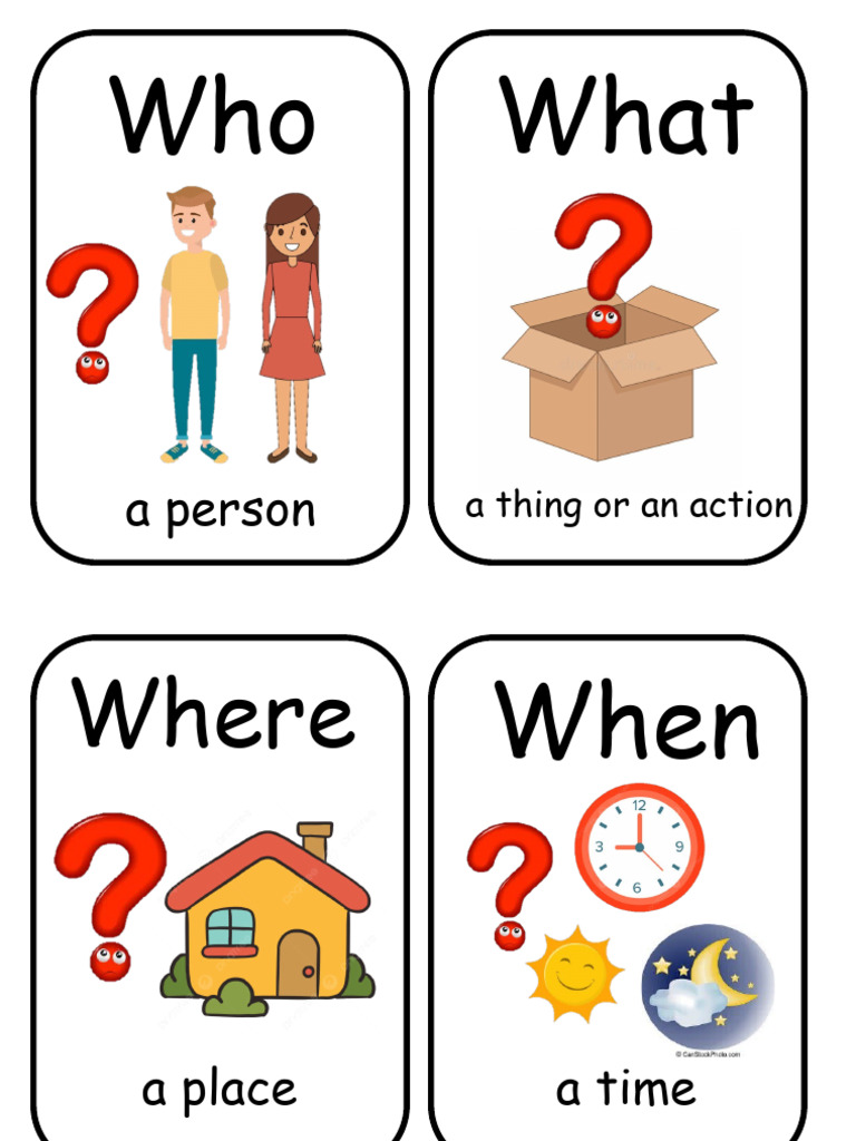 5W1H Flashcard | PDF