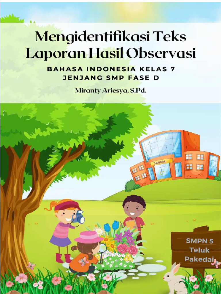 Pdf Lkpd Mengidentifikasi Teks Laporan Hasil Observasi Compress Pdf