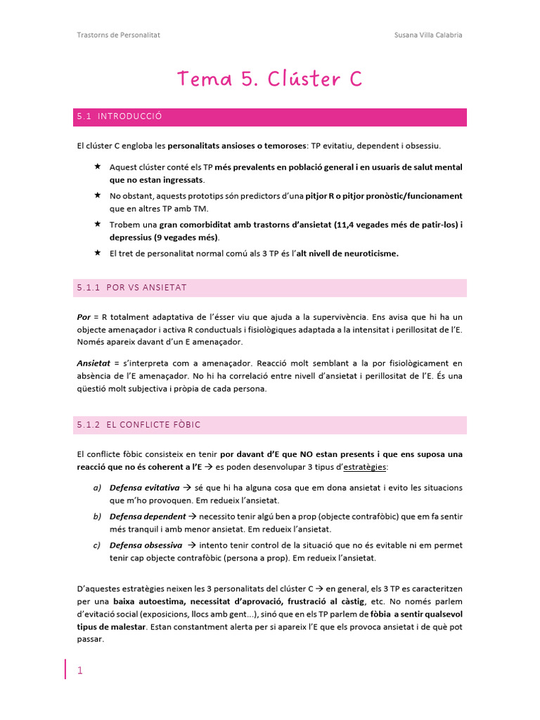 Tema 5. Cluster C Gulag Free | PDF