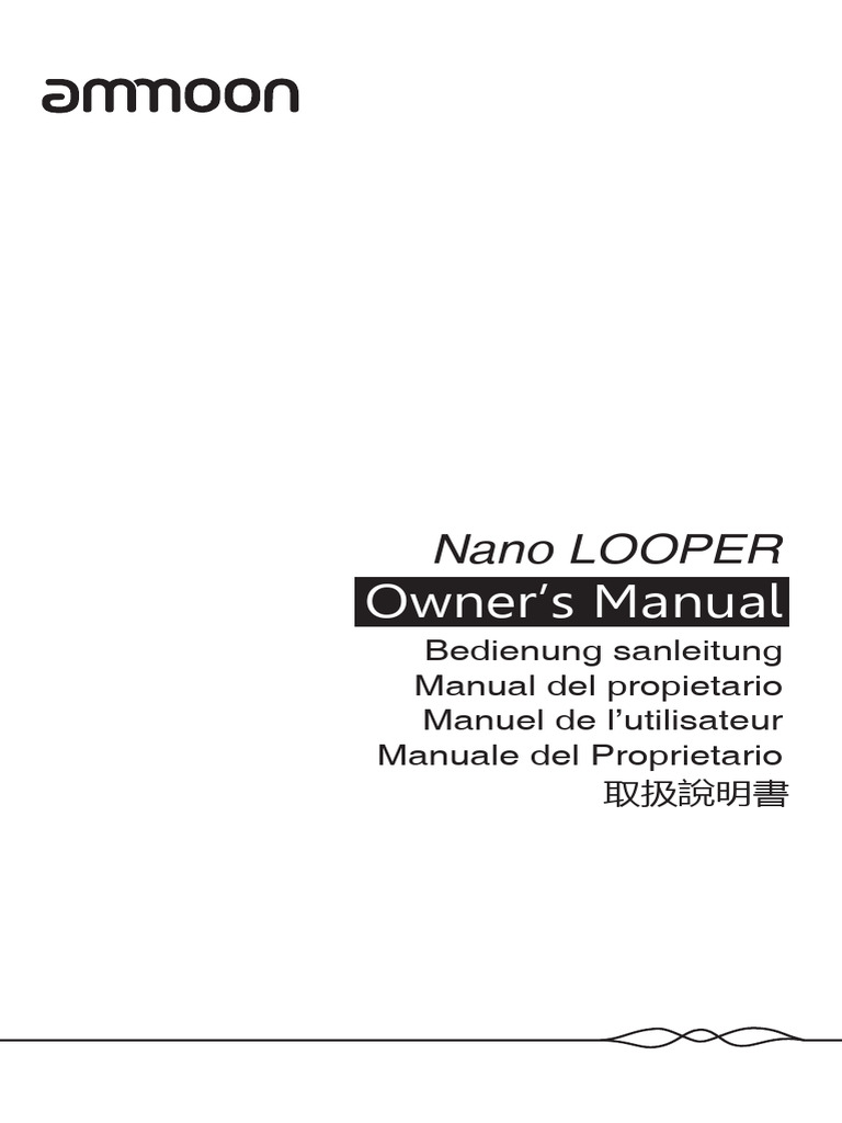 Ammoon Nano Looper Owner's Manual | PDF | Digital Technology ...