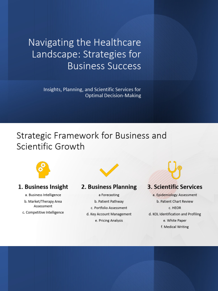 Navigating The Healthcare Landscape Pdf Clinical Trial Market