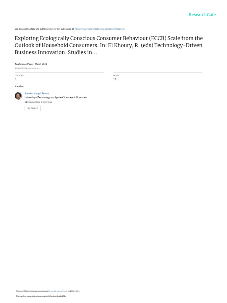 ResearchPaper GreenMarketing | PDF | Principal Component Analysis ...