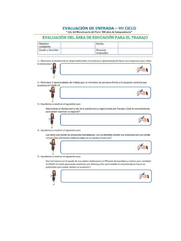modelo de evaluacion diagnostica (1) | PDF