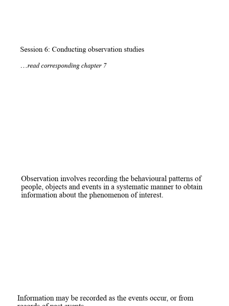 Disguised vs Undisguised Observation | PDF | Observation | Social Media
