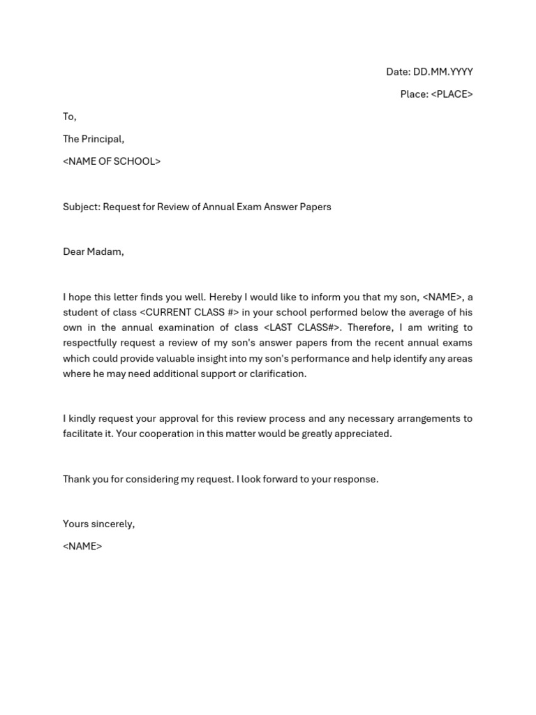 Application for exam paper review | PDF