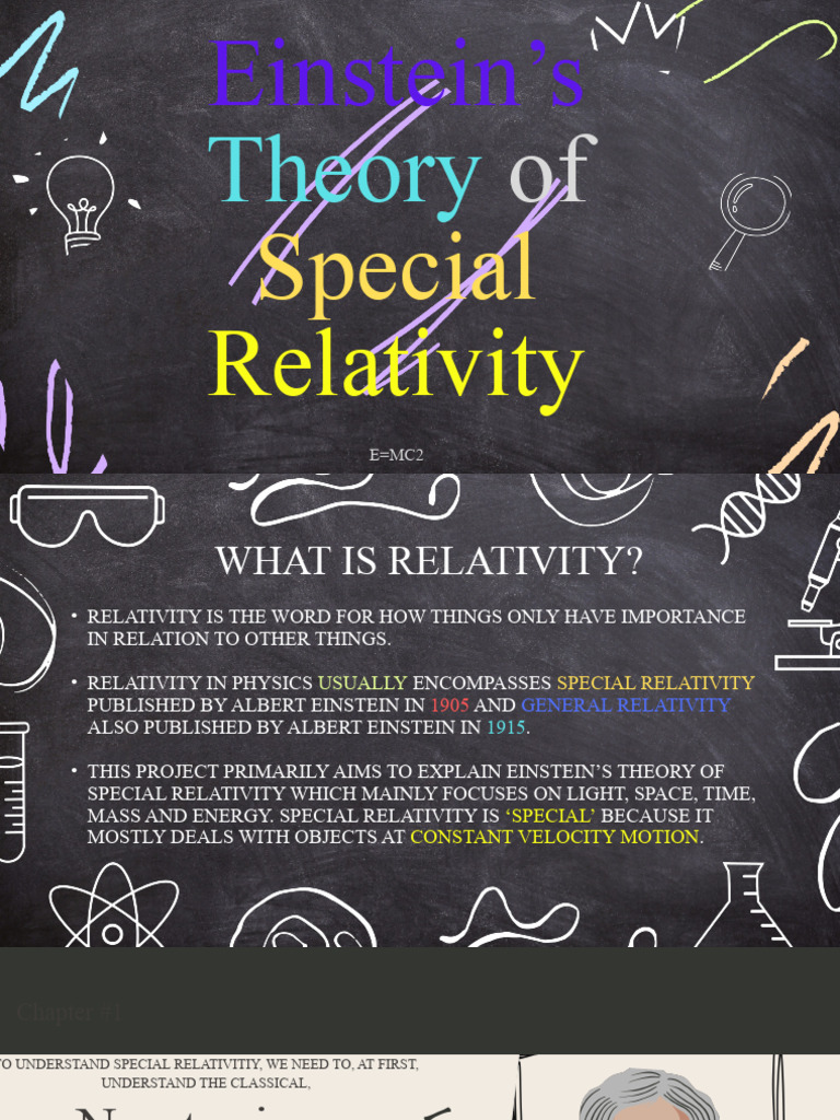 EinStein’s Theory of Special Relativity | PDF | Theory Of Relativity | Inertia
