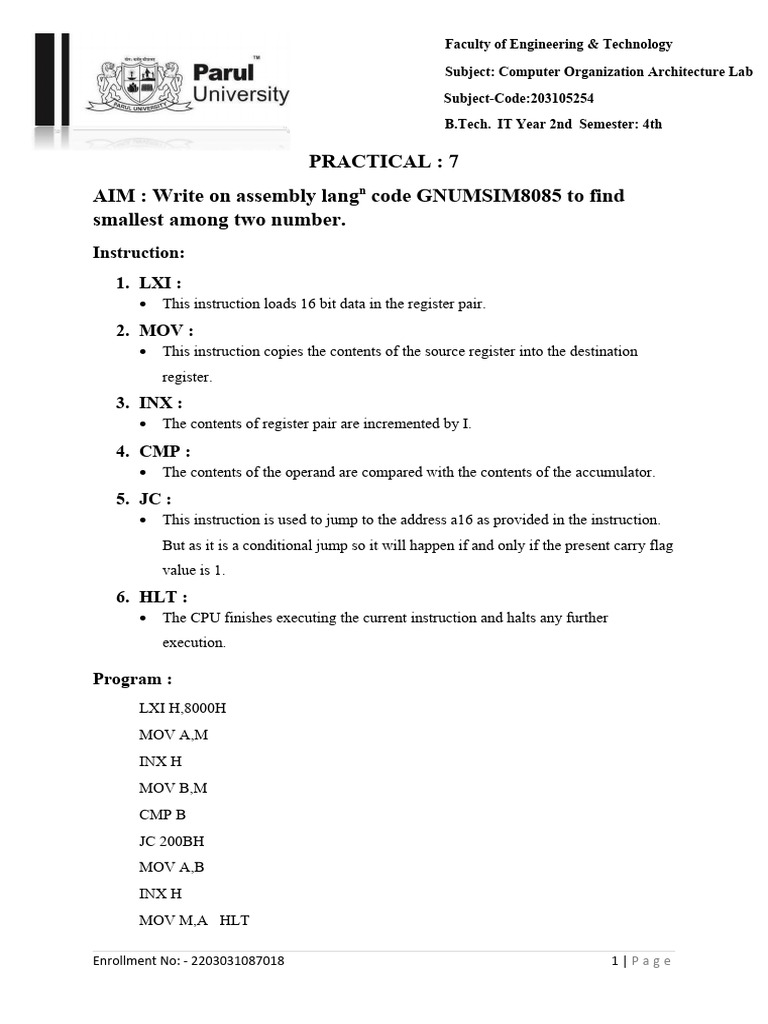 Practical 7 Pdf