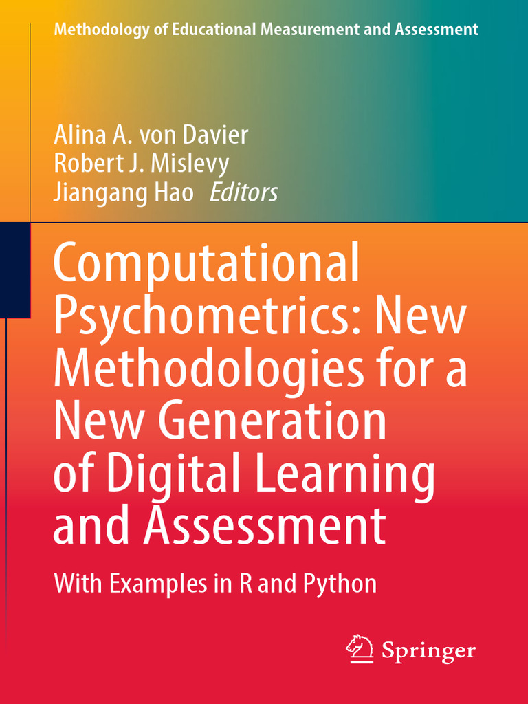 Computational Psychometrics: New Methodologies For A New Generation of ...