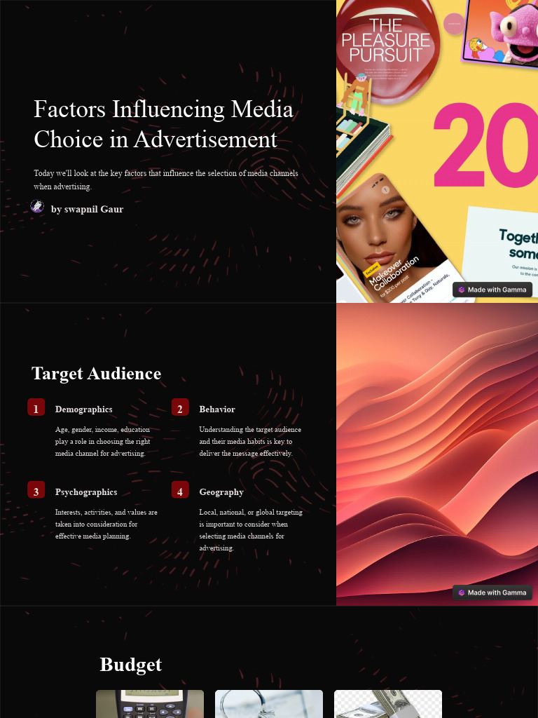 Factors Influencing Media Selection | PDF | Advertising | Mass Media