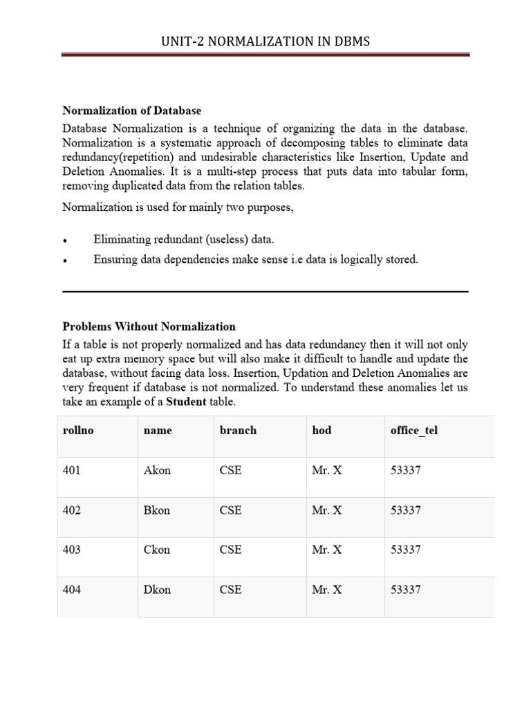 Normalization of Database-Ass-2 | PDF | Data Model | Data Management Software