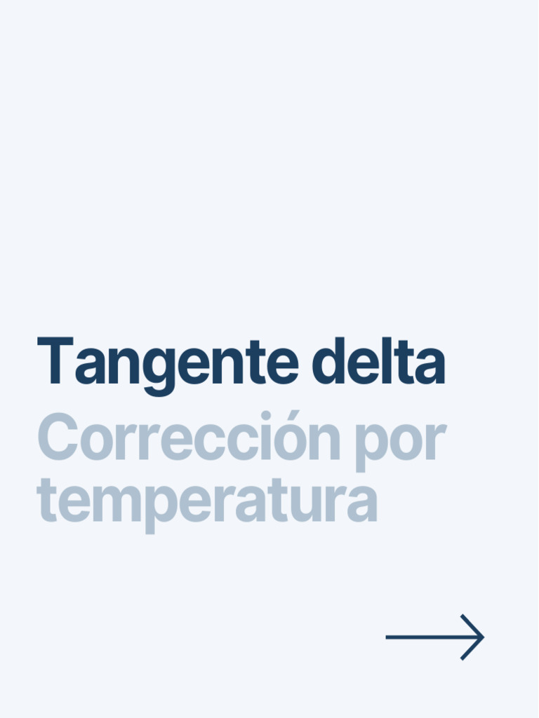 Corrección de Temperatura de Tangente Delta | Descargar gratis PDF ...