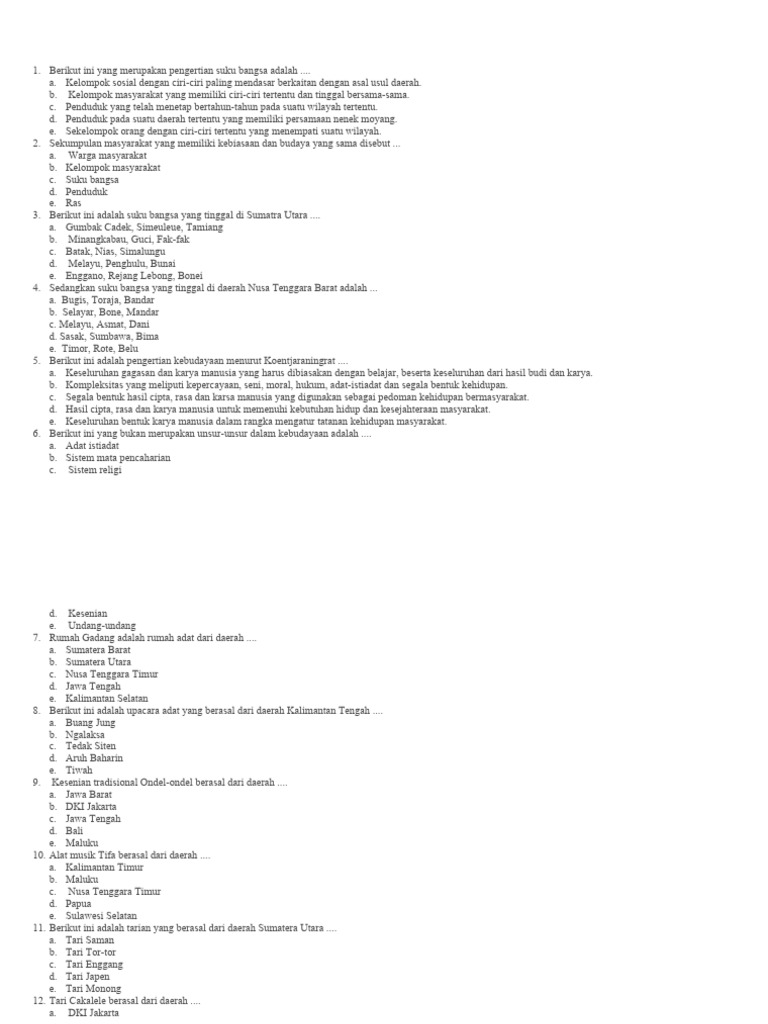 Soal PG PKN | PDF | Ilmu Sosial | Perjalanan