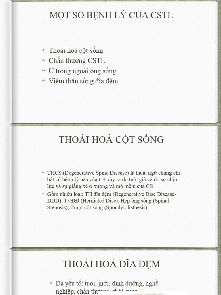 MRI một số bệnh lý CSTL | PDF