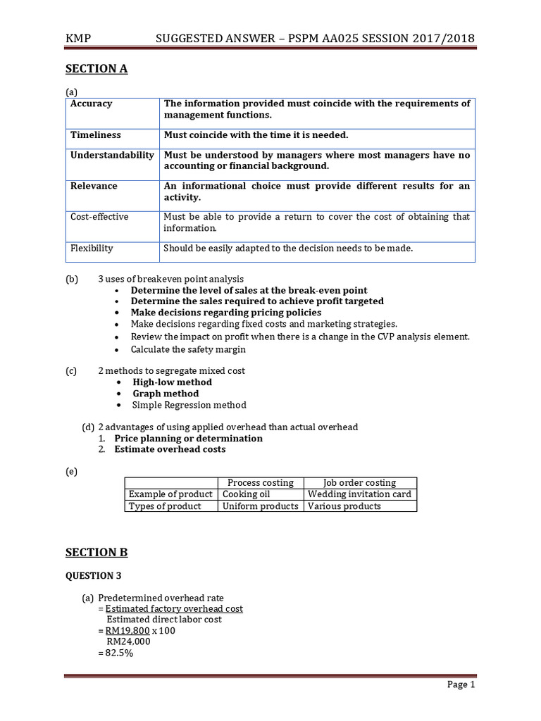 Skema PSPM 17-18 Aa025 | PDF | Cost Of Goods Sold | Inventory